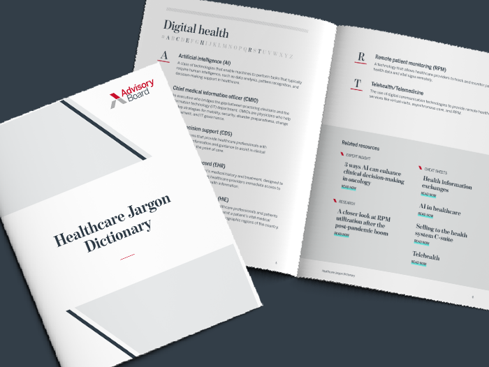 Healthcare jargon dictionary